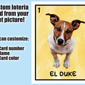 Personalized Loteria Card From Your Photo Custom Loteria Cards in PDF ...