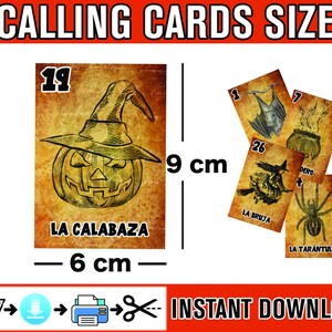 Halloween Bingo Cards for Kids Download and Print PDF - Loteria De ...