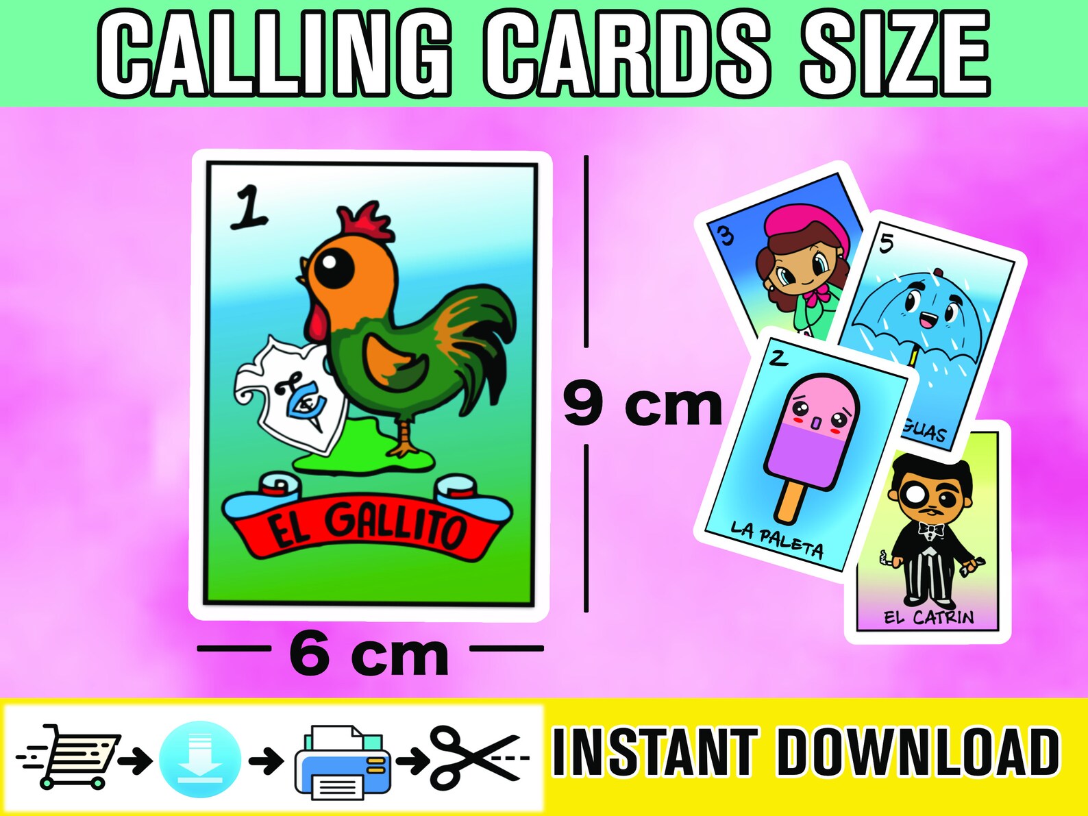 Loteria for Kids Friendly Loteria Game for 200 PLAYERS Big Party and ...