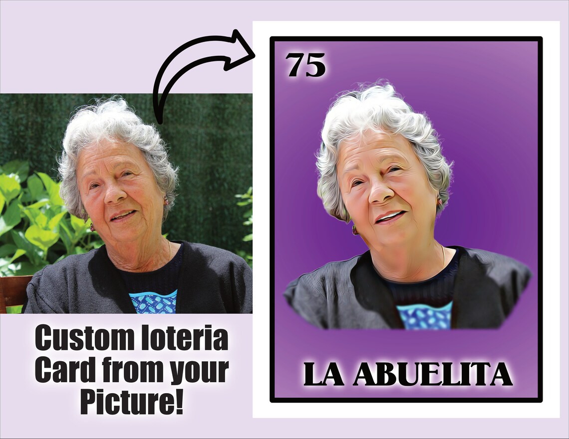 Personalized Loteria Card From Your Picture Gift for Birthday - Etsy