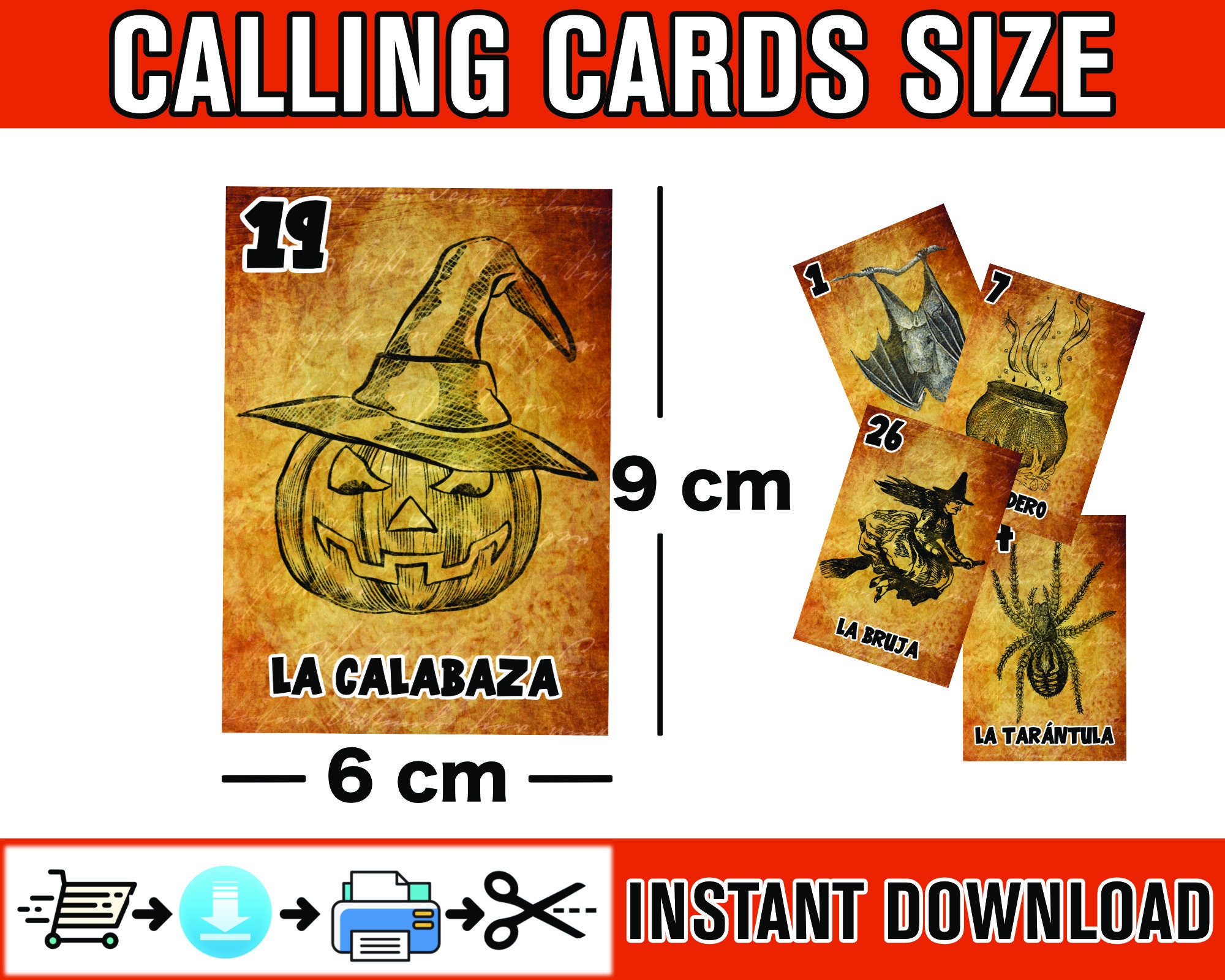 Loteria De Halloween Para Niños Y Adultos En Español PDF | Etsy