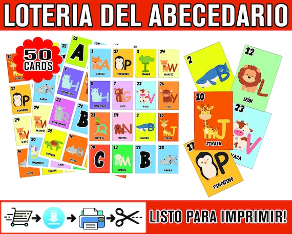 Loteria Del Alfabeto Para Imprimir Loteria Didactica Del Abecedario ...