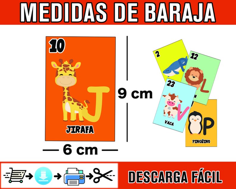 Loteria for Kids to Learn the Spanish Alphabet Great Loteria for School ...