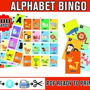 Loteria Del Abecedario Para Imprimir Loteria Didactica Educativa Del ...