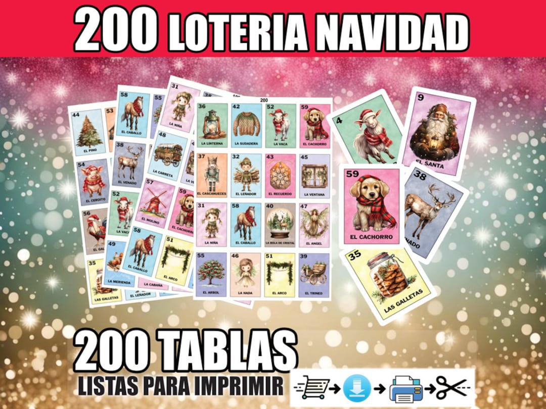 Loteria Navidad Para Imprimir Loteria Navidena Descargar E Imprimir ...