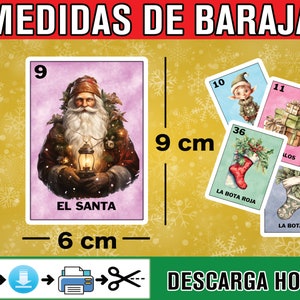Christmas Loteria Cards Printable Game INSTANT DOWNLOAD 50 PLAYERS ...