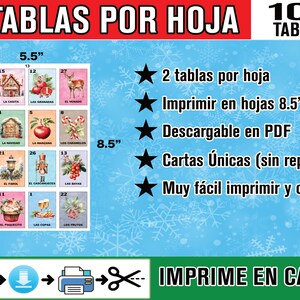 Loteria De Navidad Para Imprimir Loteria De Navidad En Español Spanish ...