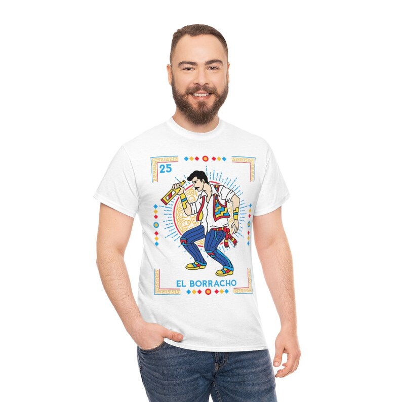 Mexican Loteria El Borracho Shirt for Men and Women for - Etsy