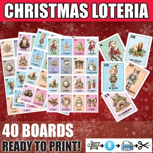 Loteria Navidad Para Imprimir En Espanol Ingles Loteria De Navidad ...