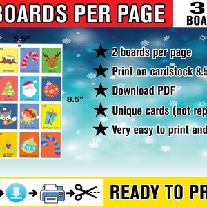 Loteria De Navidad Para Imprimir Loteria Navideña En Español Loteria De ...