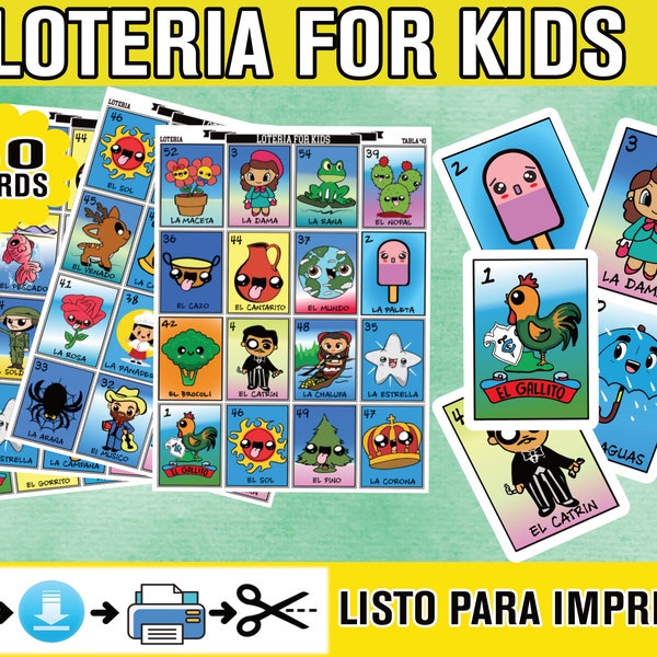 School Friendly Loteria - Etsy