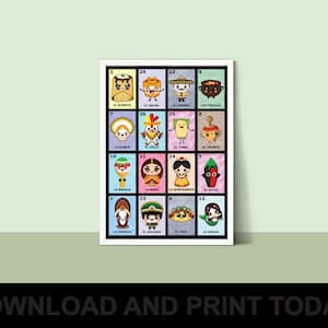 Mexican Loteria Printable Wall Art for Kids Room Classroom School ...