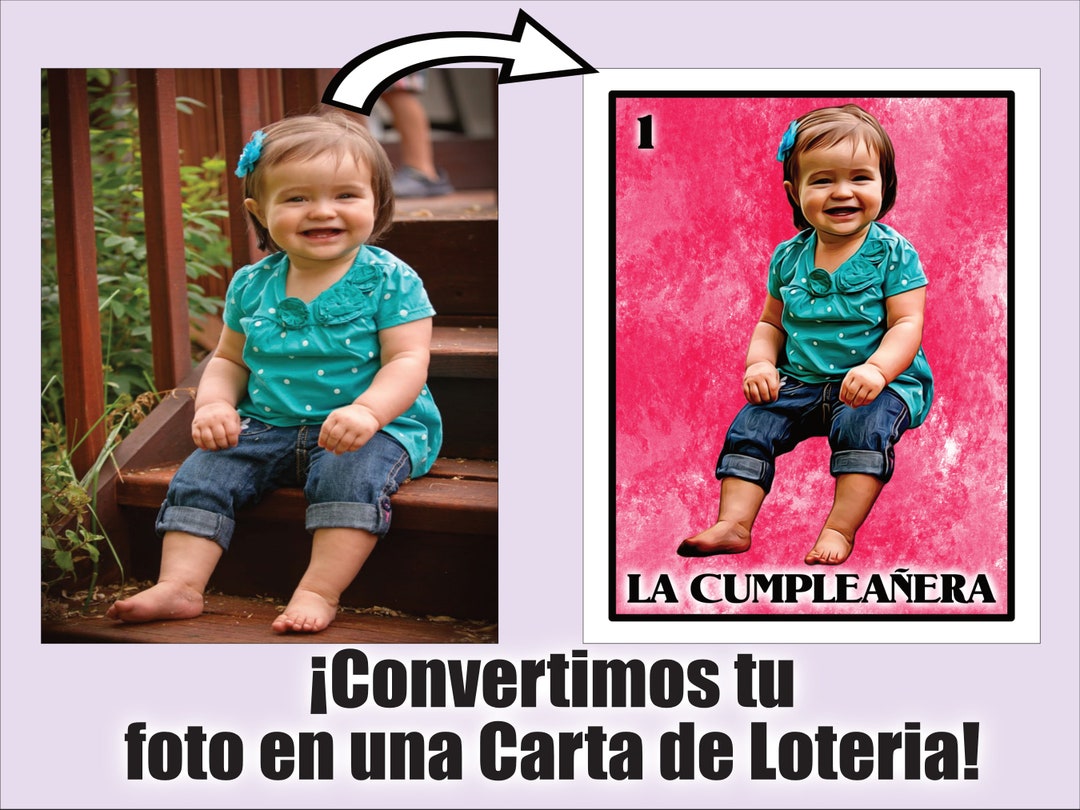 CUSTOM LOTERIA CARD for Birthday Party La Cumpleanera Loteria Card ...