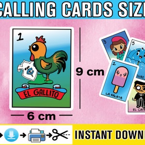 Loteria for Kids Friendly Loteria Game for Party and School BIG Loteria ...