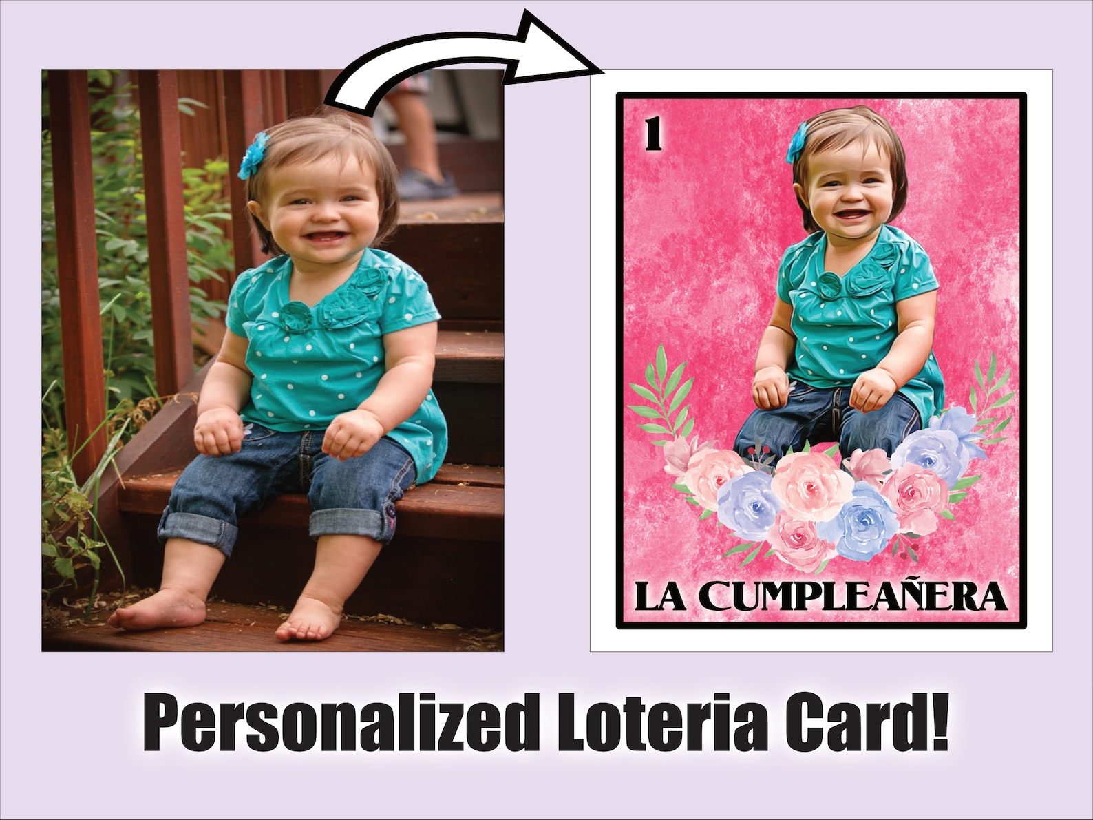 PERSONALIZED LOTERIA CARD for Mexican Loteria Birthday Party La ...