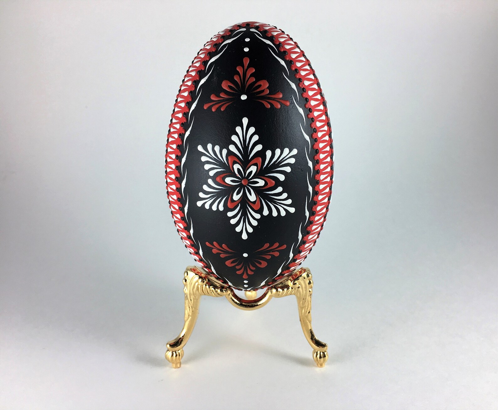 Pysanky Egg Stand Goose Egg Stand Three-legged Gold Tone - Etsy