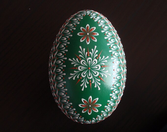 Goose Egg Pysanka Wax Embossed Pinhead Drop-pull Method - Etsy