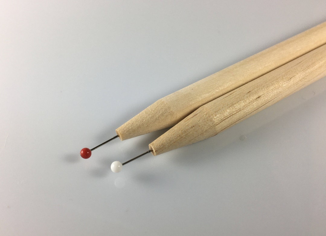 Set of 2 Glass Pinhead Styluses for Egg Decorating, Drop-pull Pysanky ...