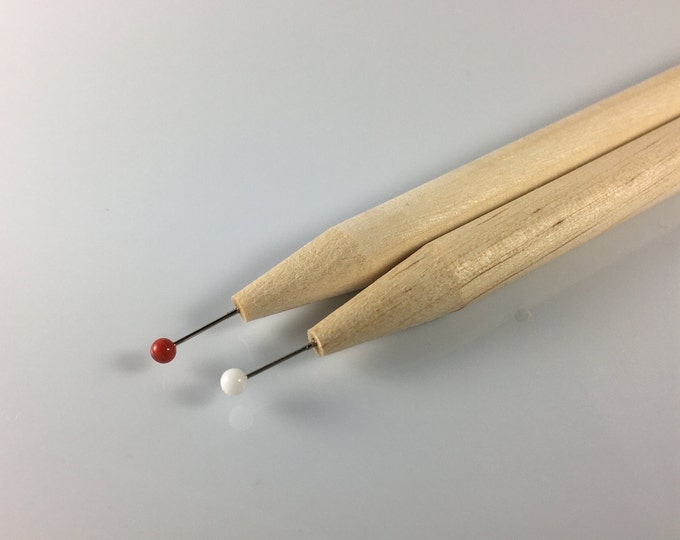 Set of 2 Glass Pinhead Styluses for Egg Decorating, Drop-pull Pysanky ...