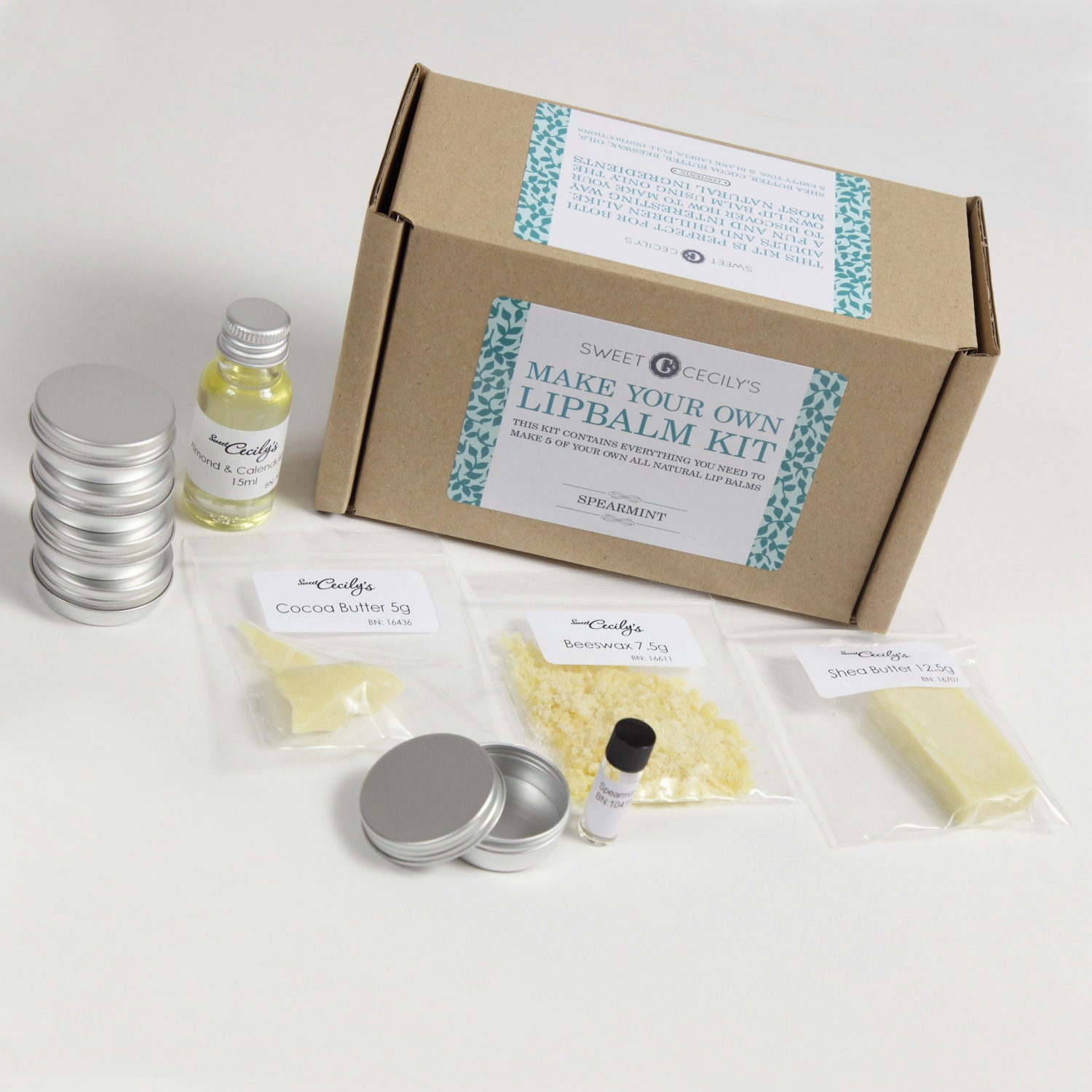 Make Your Own Lip Balm Kit Spearmint Flavour | Etsy UK