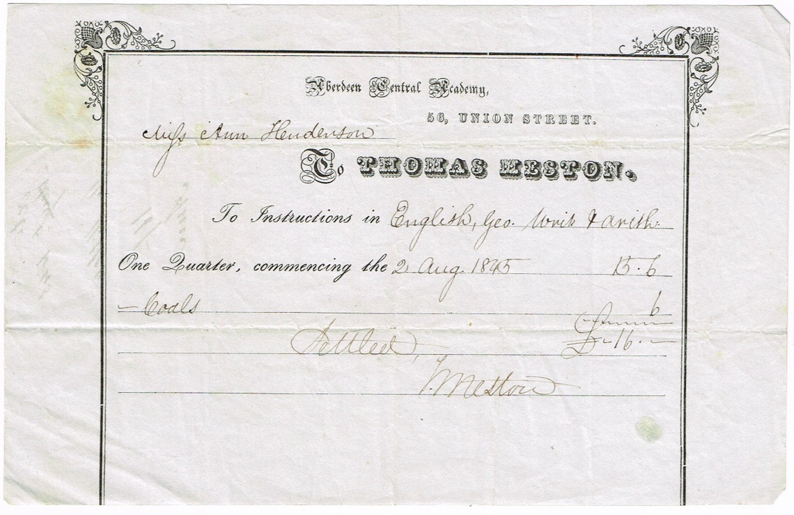 Antique Vintage Victorian 19th Century 1800s Invoice Bills | Etsy UK