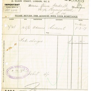 Antique Vintage Victorian 19th Century 1800s Invoice Bills, Butcher ...