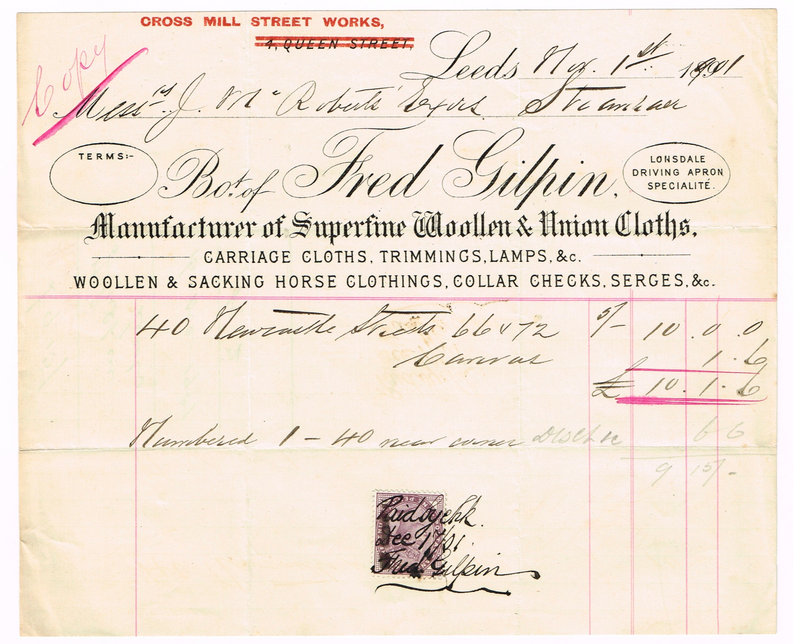 Antique vintage Victorian 19th century 1800s invoice bills | Etsy