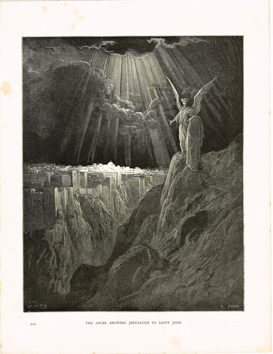 Antique Print Religious Catholic Christian Prints by Gustave - Etsy