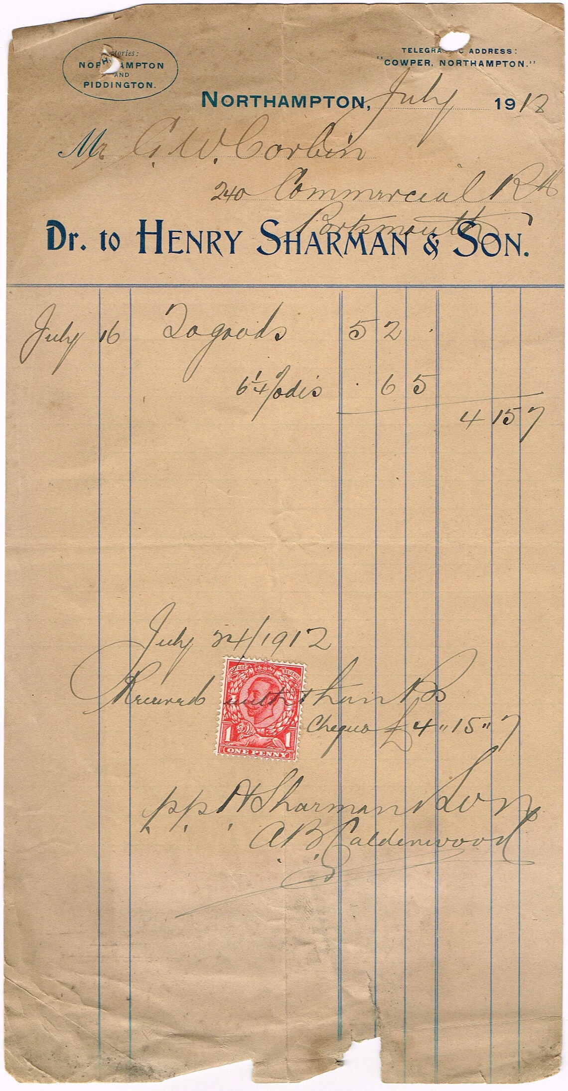 Antique Vintage Victorian 19th Century 1800s Invoice Bills | Etsy