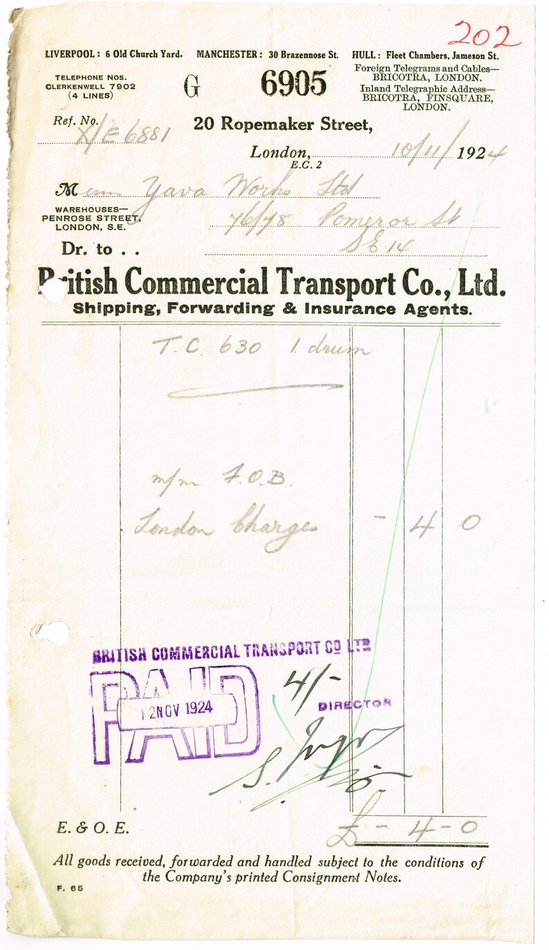 Antique Vintage Victorian 19th Century 1800s Invoice Bills - Etsy UK