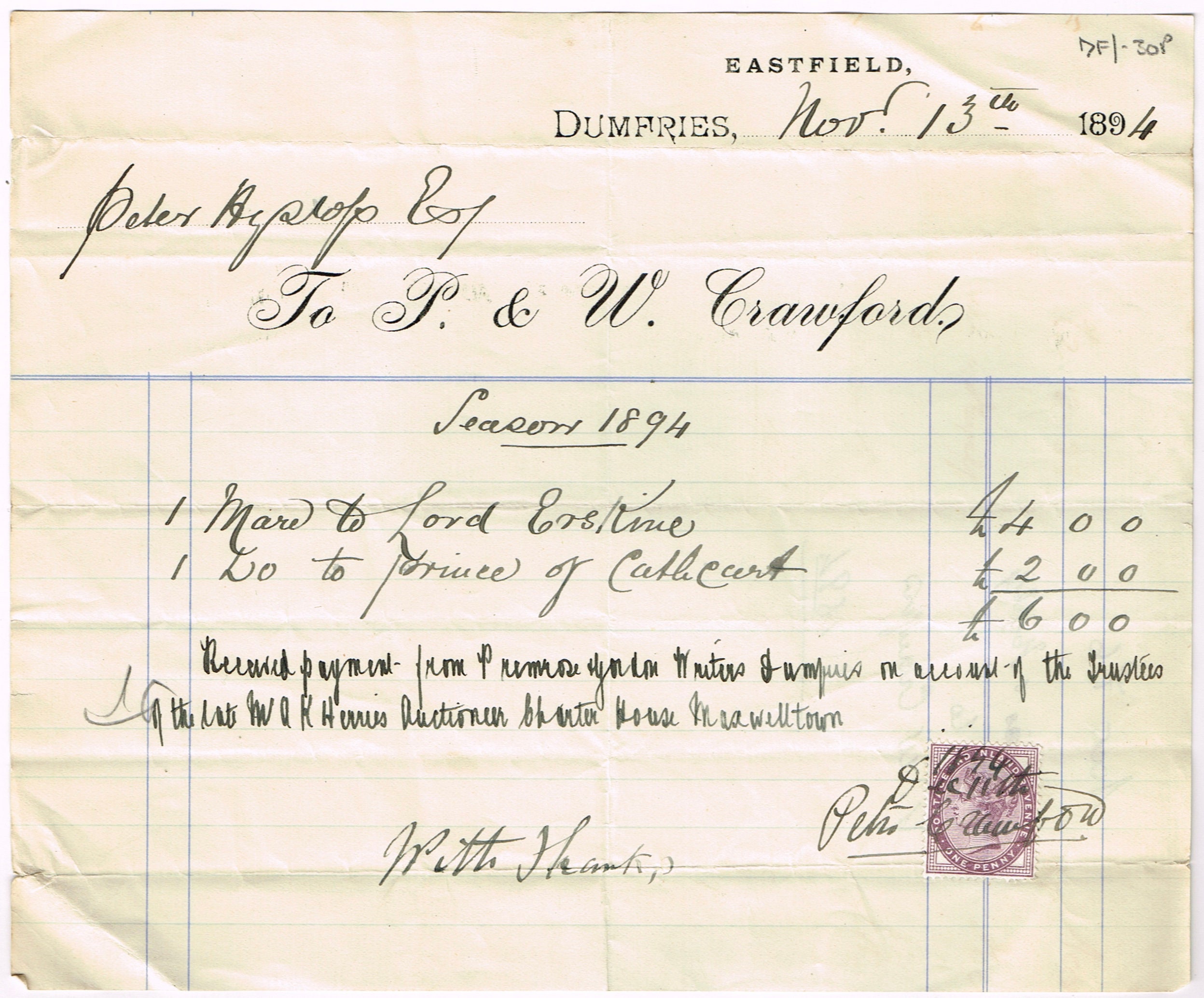 Antique vintage Victorian 19th century 1800s invoice bills | Etsy