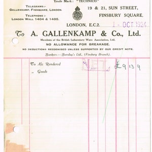 Antique Vintage Victorian 19th Century 1800s Invoice Bills, Butcher ...