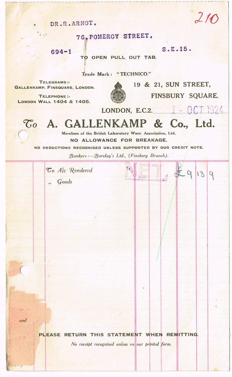 Antique Vintage Victorian 19th Century 1800s Invoice Bills | Etsy