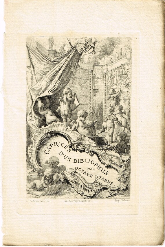 Antique Vintage Victorian Frontispiece Etching Engraving - Etsy