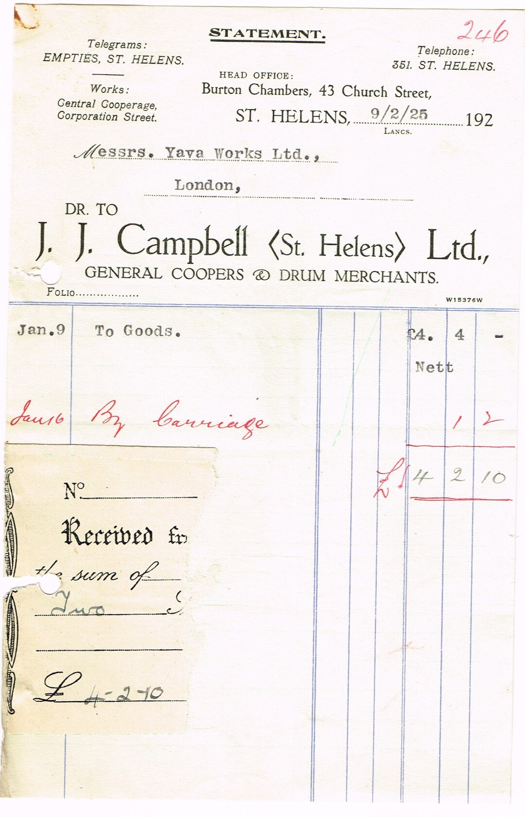 Antique Vintage Edwardian Victorian 19th Century 1800s Invoice Bills ...