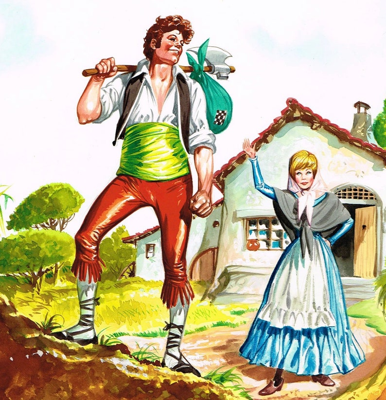 Vintage 1970s Unframed Hand Painted Sketch Acrylic Painting - Etsy