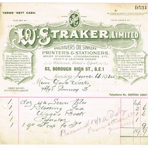 Antique Vintage Victorian 19th Century 1800s Invoice Bills | Etsy