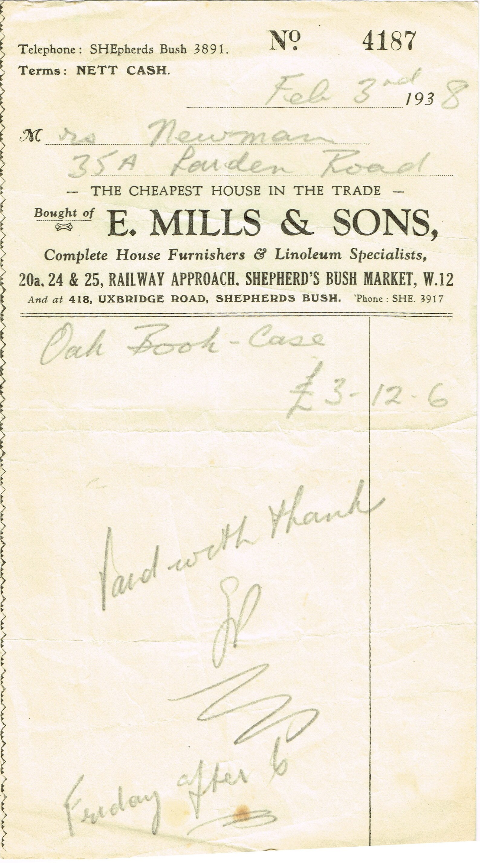 Antique Vintage Victorian 19th Century 1800s Invoice Bills | Etsy