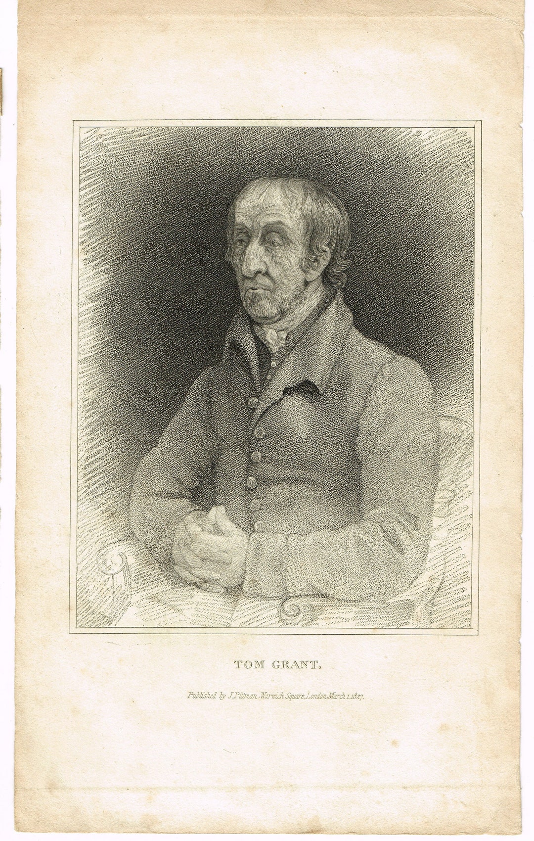 Antique Vintage Victorian Book Plate Portrait Prints, Etching Engraving ...