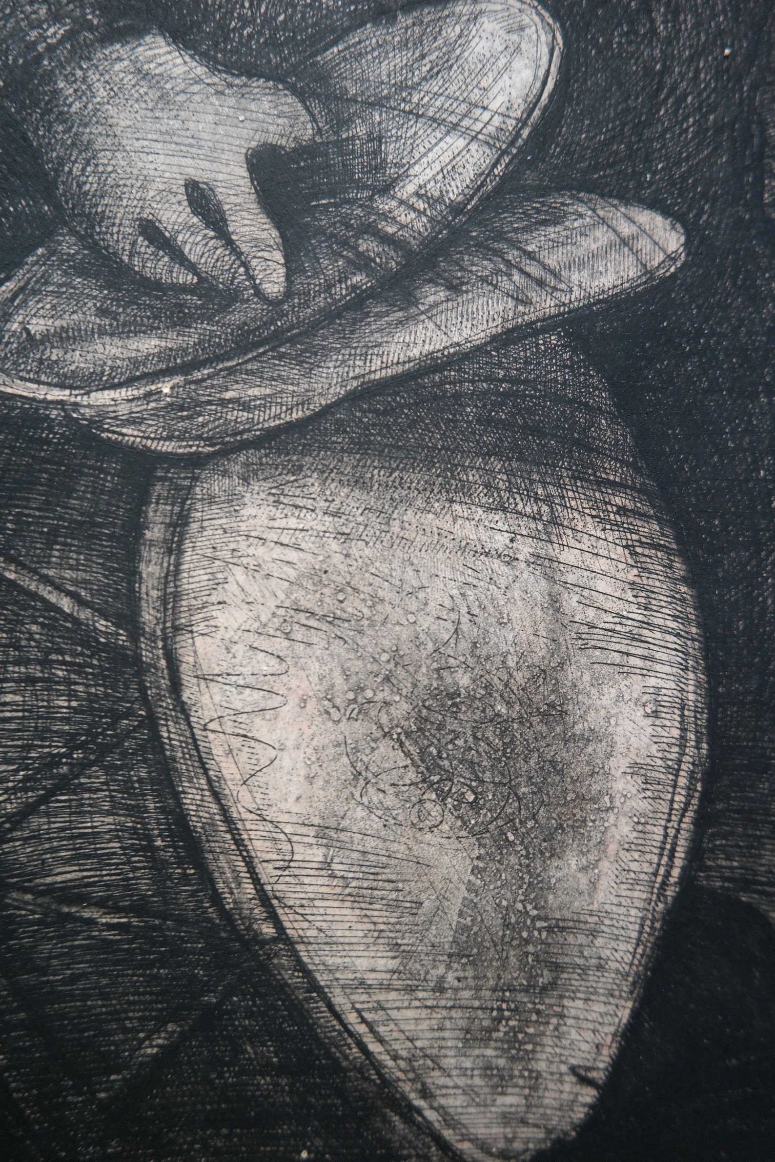 Vintage Very Large 1980s Hand Pulled Etching Engraving Print | Etsy