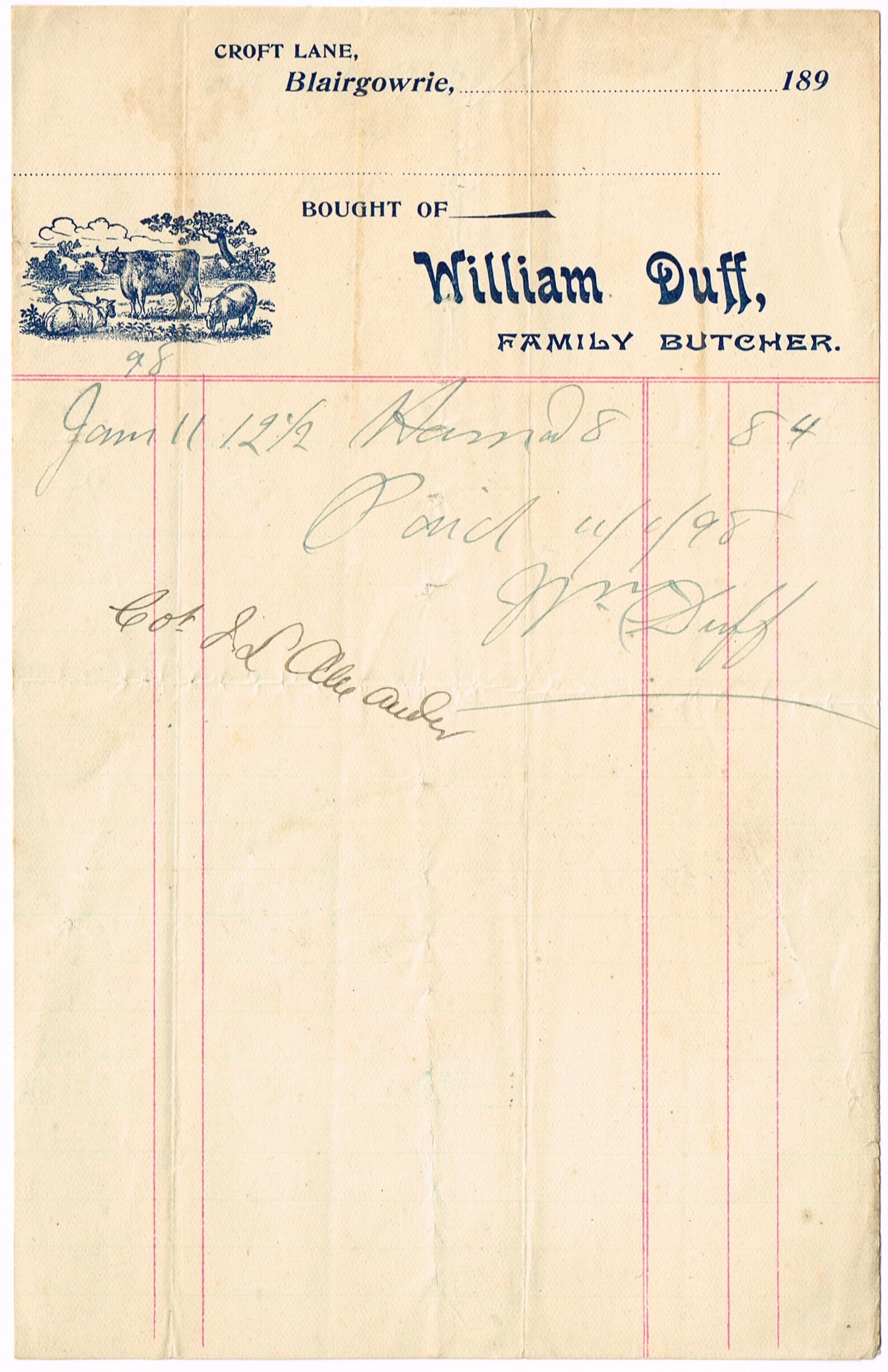 Antique Vintage Victorian 19th Century 1800s Invoice Bills | Etsy