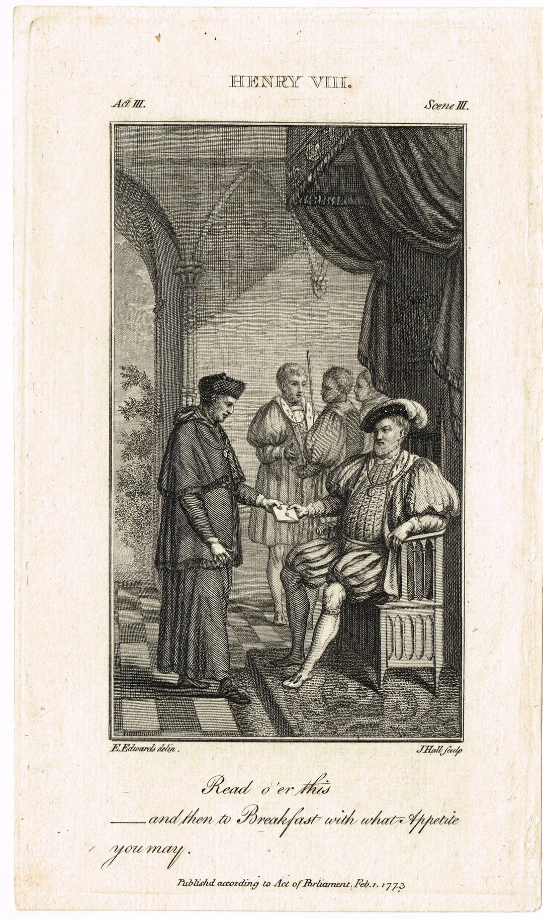 Antique Vintage Original Georgian 1773 Book Plate, Etching/ Engraving ...