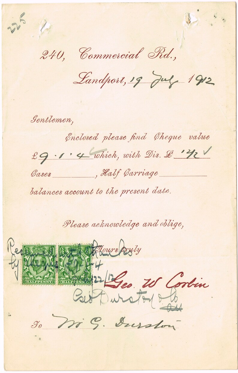 Antique Vintage Victorian 19th Century 1800s Invoice Bills | Etsy