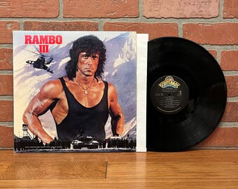 Vintage 1988 Vinyl LP Record Rambo III Original Motion Picture ...