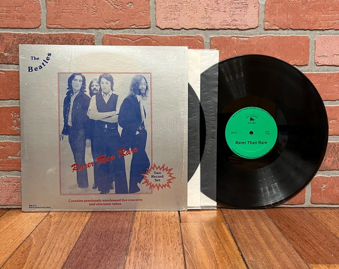 The Beatles Rarer Than Rare Vinyl Record Album Double LP 1981 in Shrink ...