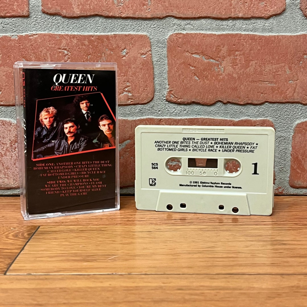 Queen Greatest Hits Cassette Tape Album 1981 Bohemian Rhapsody Bicycle ...