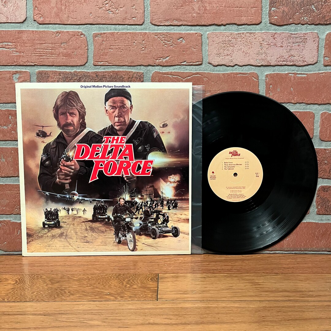 The Delta Force Movie Soundtrack Vinyl Record Album LP 1986 Chuck ...