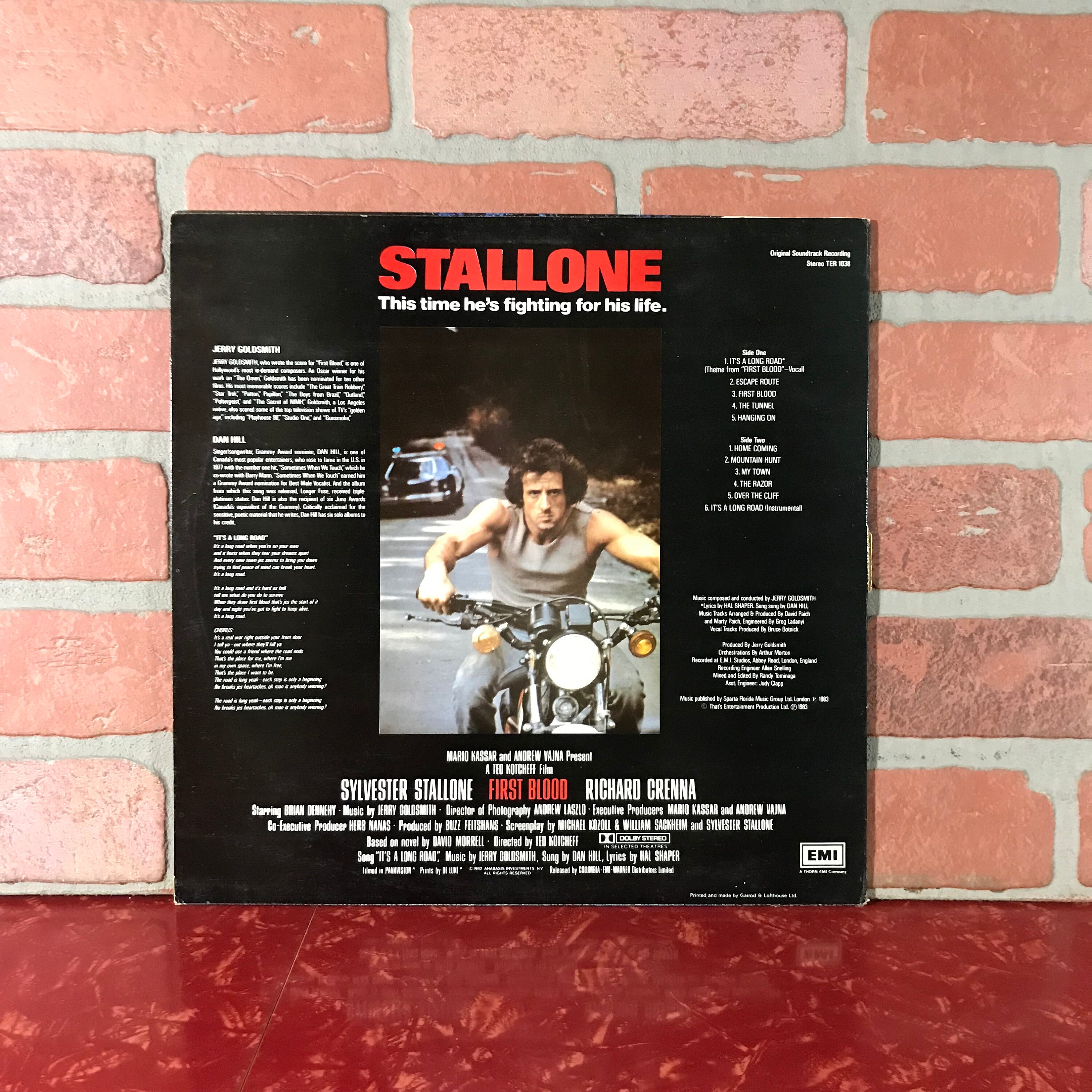 Rambo First Blood Original Movie Soundtrack Vinyl Record Album LP 1982 ...