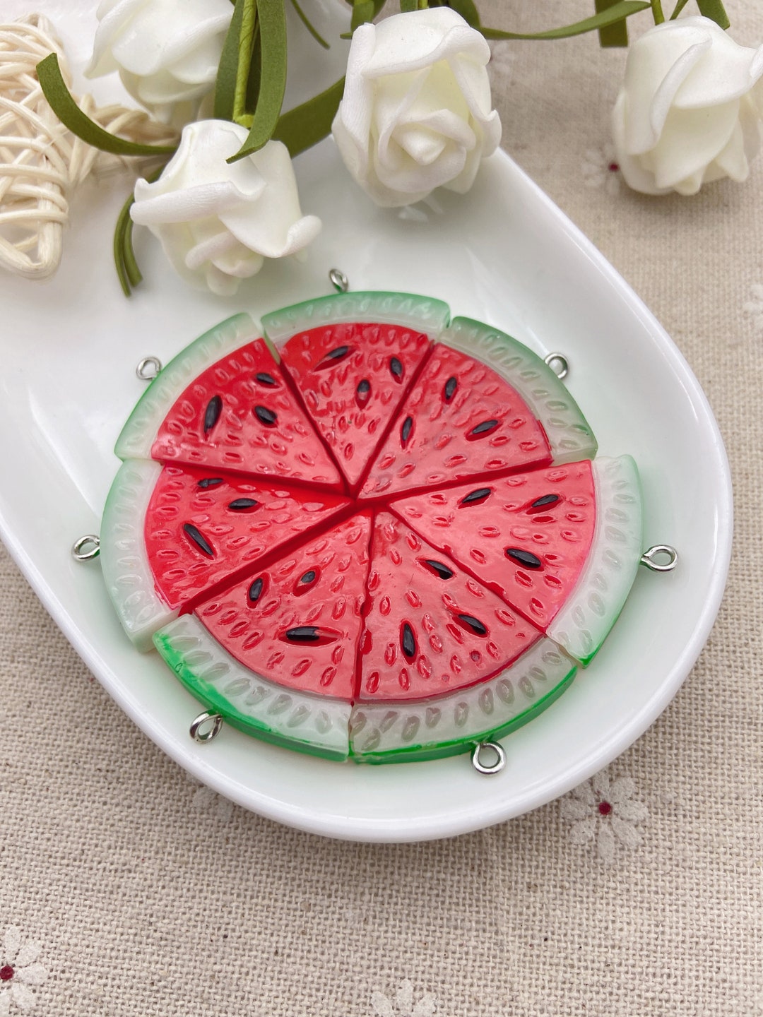 Kawaii Watermelon Charms,fruit Pendants for Jewelry Making,earring ...