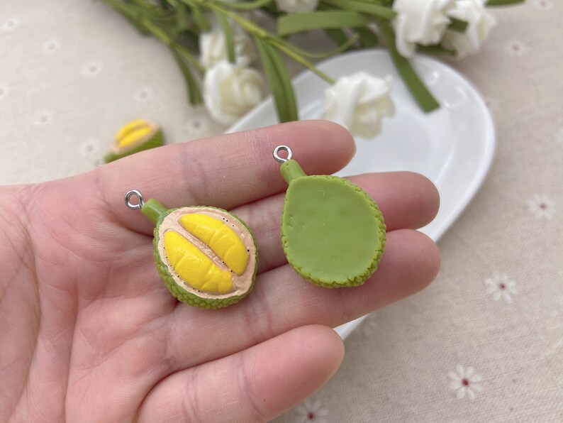 Kawaii Durian Charmsfruit Pendants for Jewelry Makingearring - Etsy